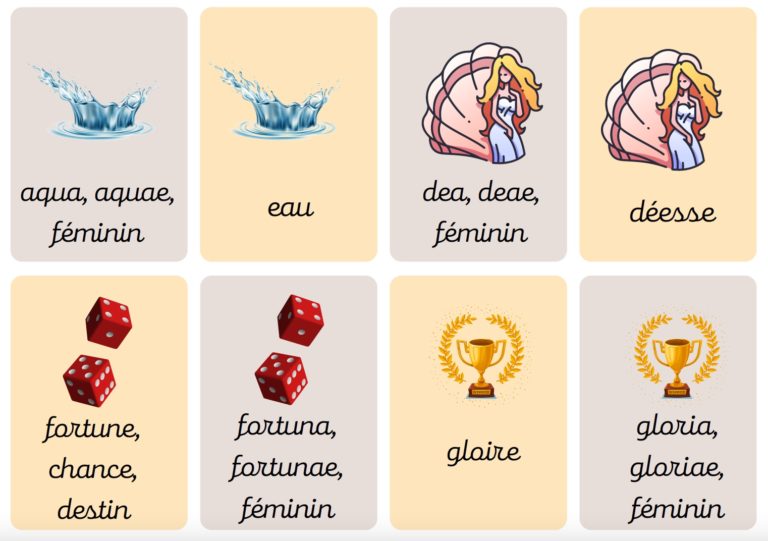 Créer un Mémory pour l’apprentissage du vocabulaire en latin ...