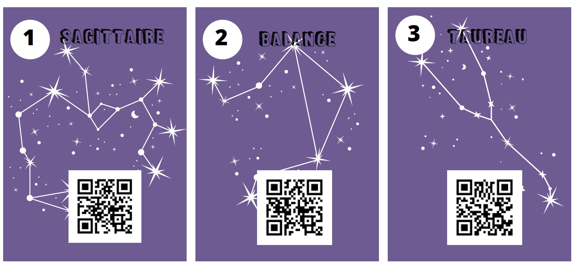 Escape cards constellations – Association Ludendo