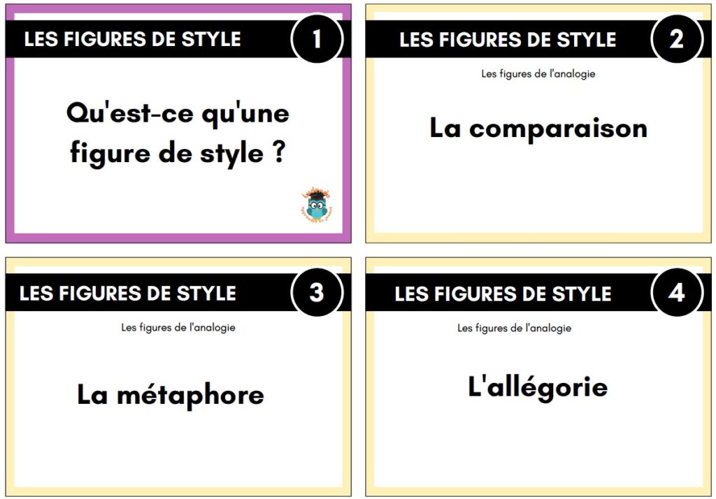Flashcards Figures de style – Association Ludendo