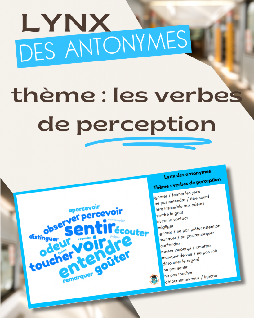 Lynx des verbes de perception – Association Ludendo
