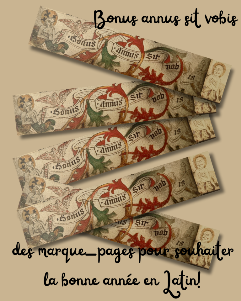 Marque-page bonne année en Latin – Association Ludendo