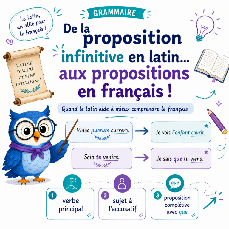 De la proposition infinitive latine aux propositions françaises : faire ...
